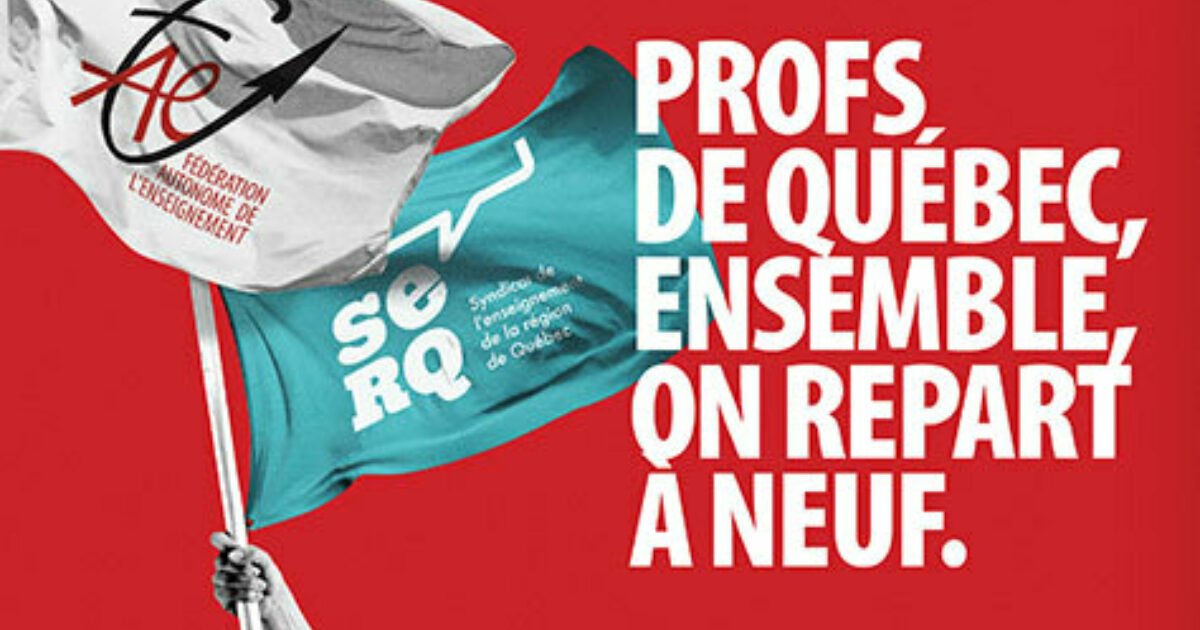 Les profs de la région de Québec font le choix de s’affilier à… | FAE